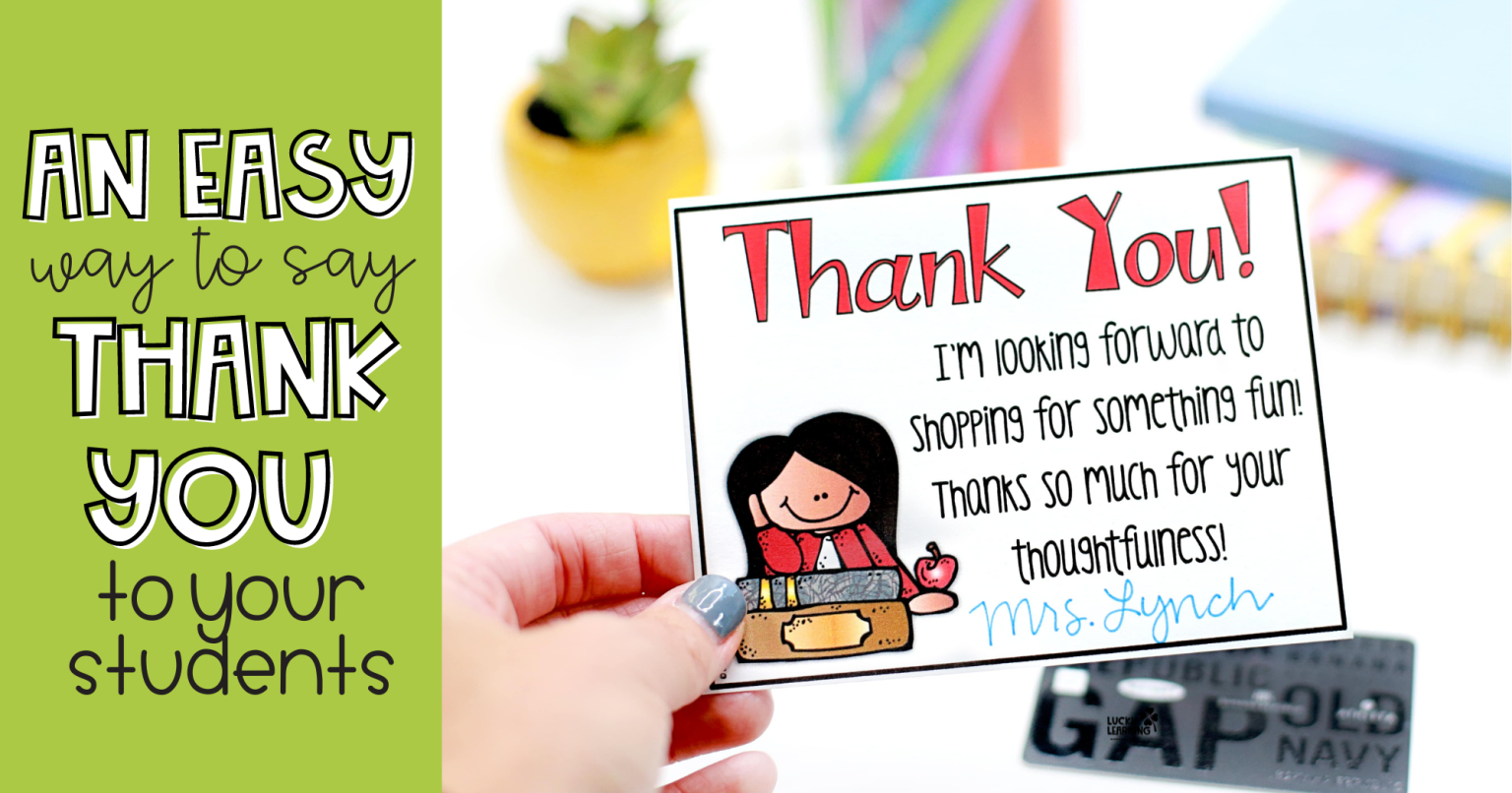 The Power of Gratitude: Teaching Students to Write Thank You Notes ...