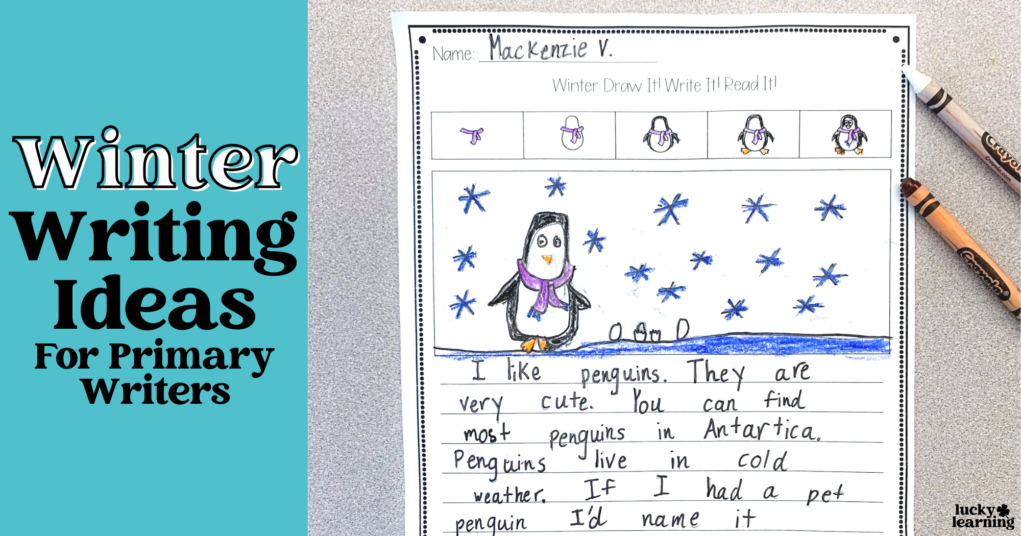 Winter Writing Activities & Prompts for First Grade | Fun & Easy to Do