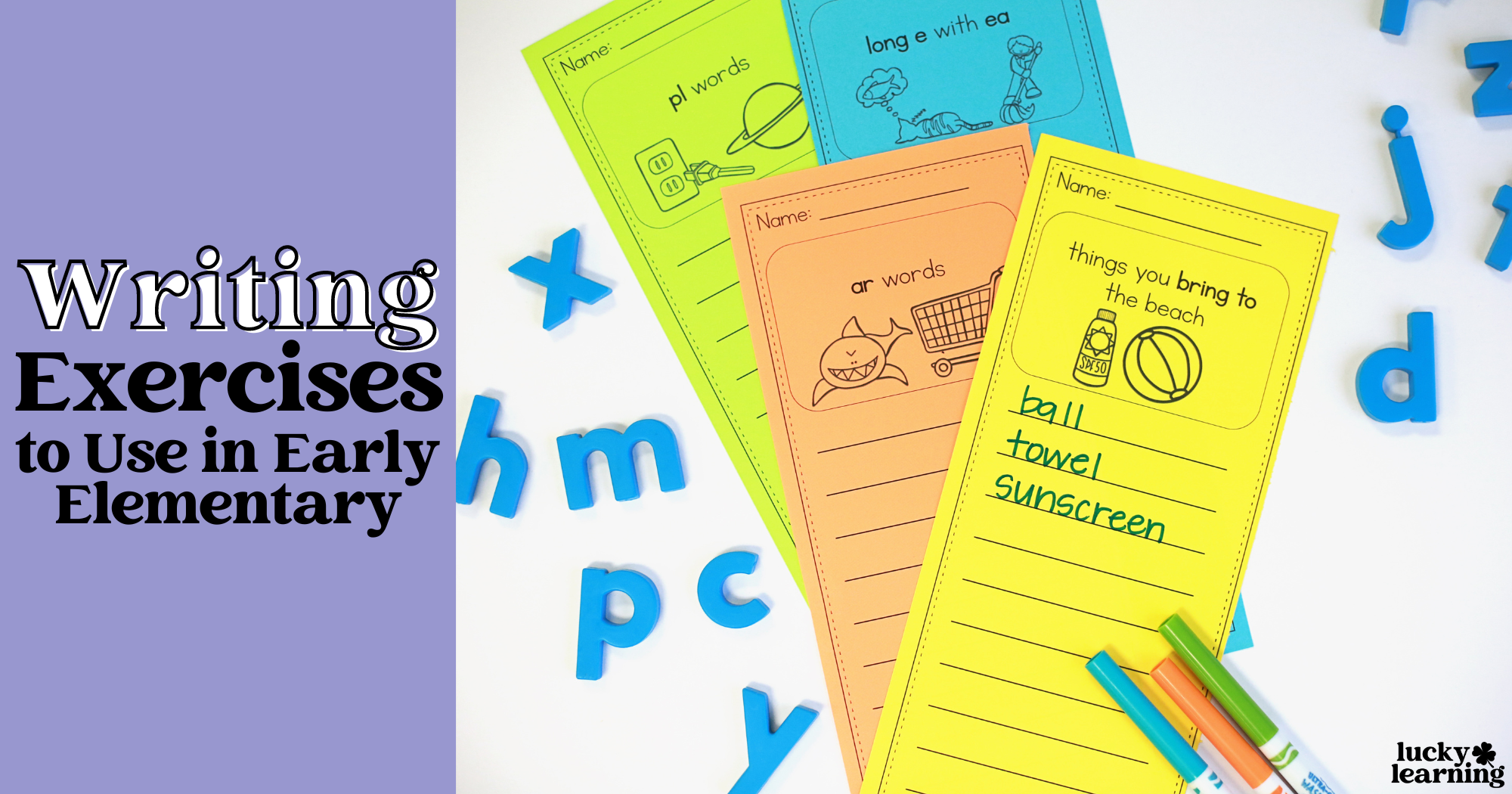 Writing Activities to Use in Early Elementary | Lucky Learning with ...