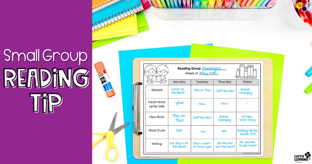 Small Group Reading Tip | Lucky Learning with Molly Lynch