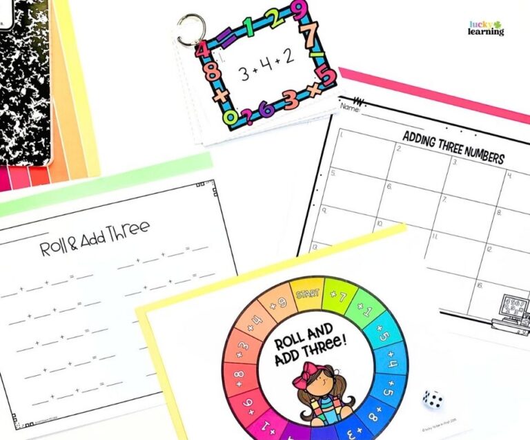 How to Teach Adding Three Numbers | Lucky Learning with Molly Lynch